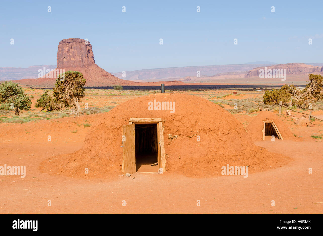 Navajo hogan dwelling, Monument Valley Navajo Tribal Park, Monument ...
