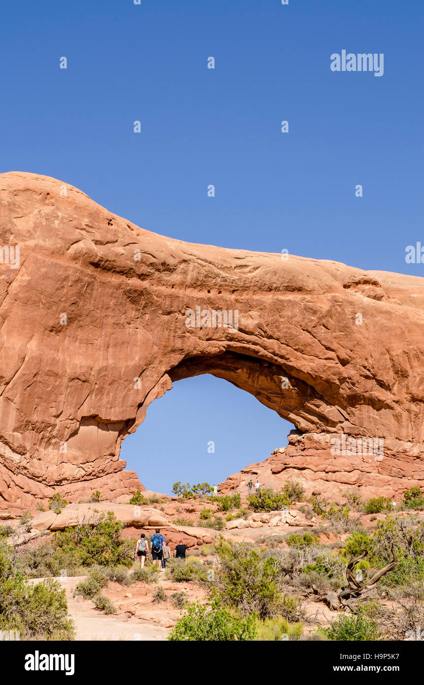 North Window Arch, Arches National Park, Utah, USA Stock Photo - Alamy
