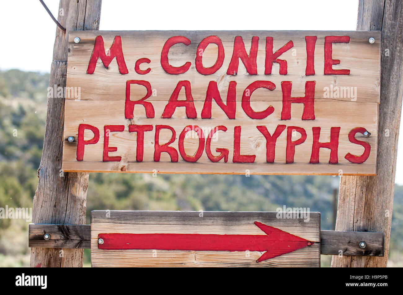 Indian petroglyphs on the McConkie Ranch, Vernal, Utah, USA Stock Photo ...