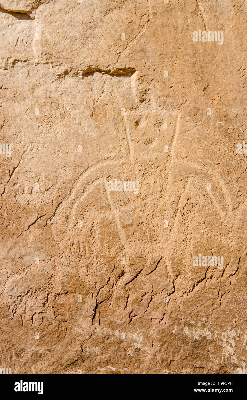 Indian petroglyphs on the McConkie Ranch, Vernal, Utah, USA Stock Photo ...