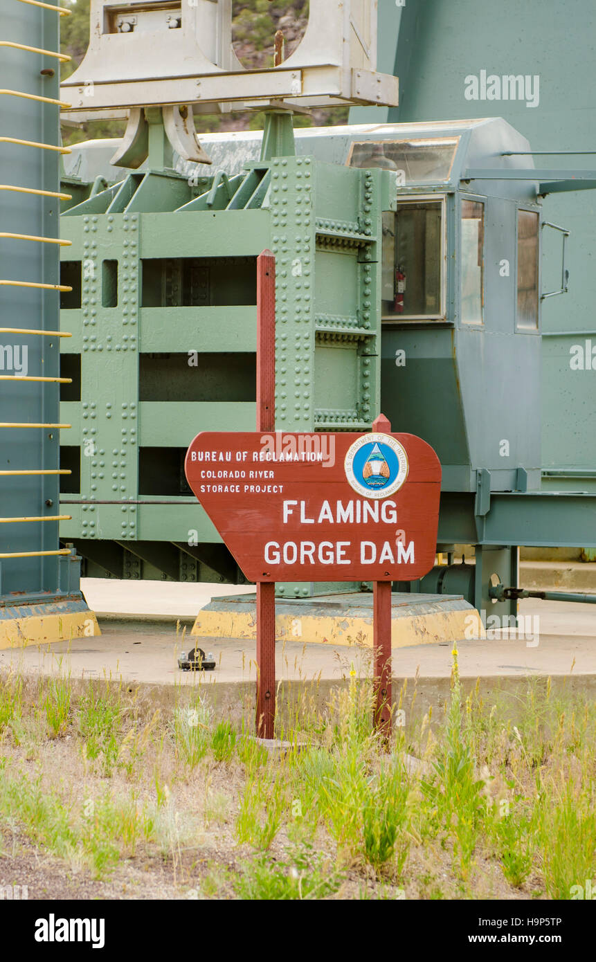 Flaming Gorge Dam, Dutch John, Utah, USA Stock Photo - Alamy