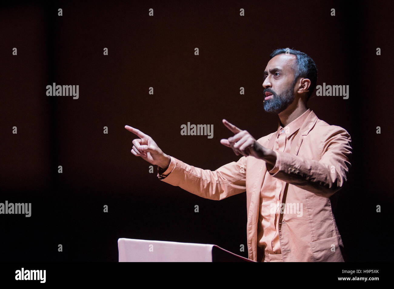 London, UK. 24 November 2016. Artist, writer and performer Hetain Patel ...