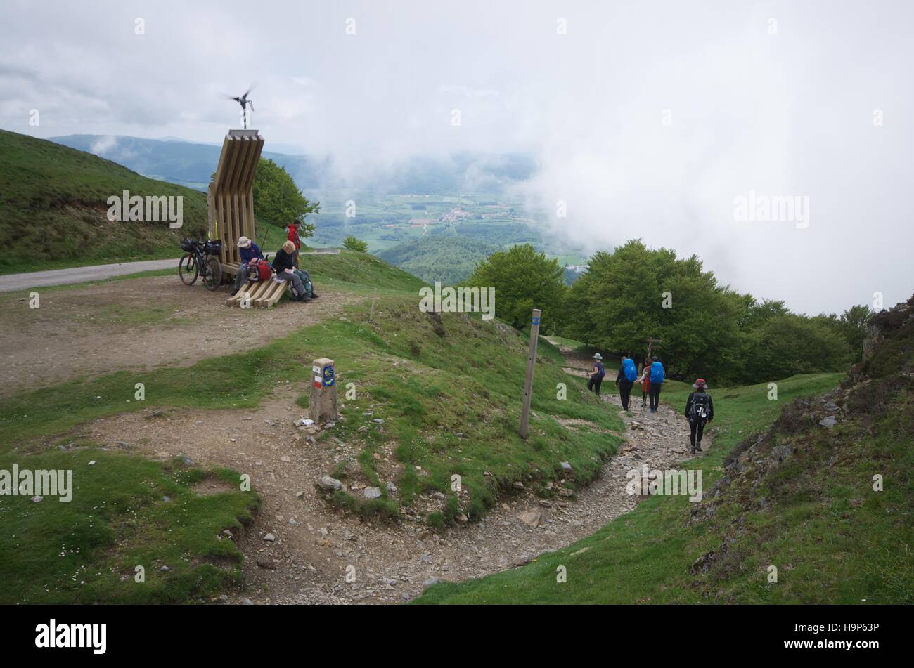 Pilgrims resting on way hi-res stock photography and images - Alamy