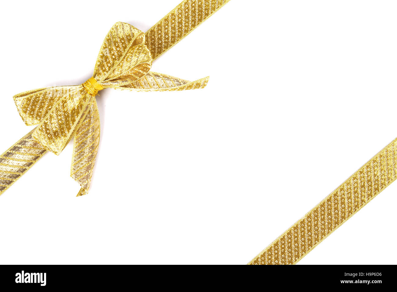 Gold satin ribbon cut out hi-res stock photography and images - Alamy