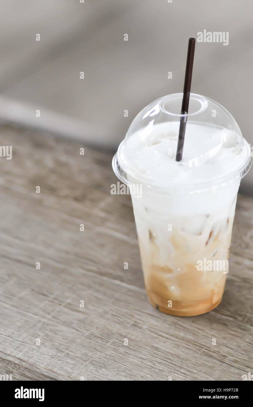 glass of iced cocoa ,iced cappucino coffee or iced chocolate Stock ...