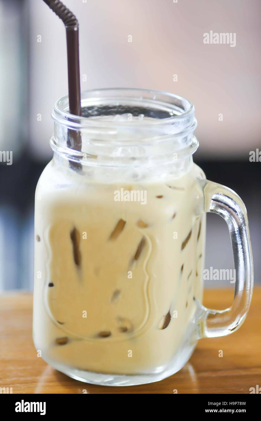 iced cocoa ,iced coffee(cappucino) or iced chocolate Stock Photo - Alamy