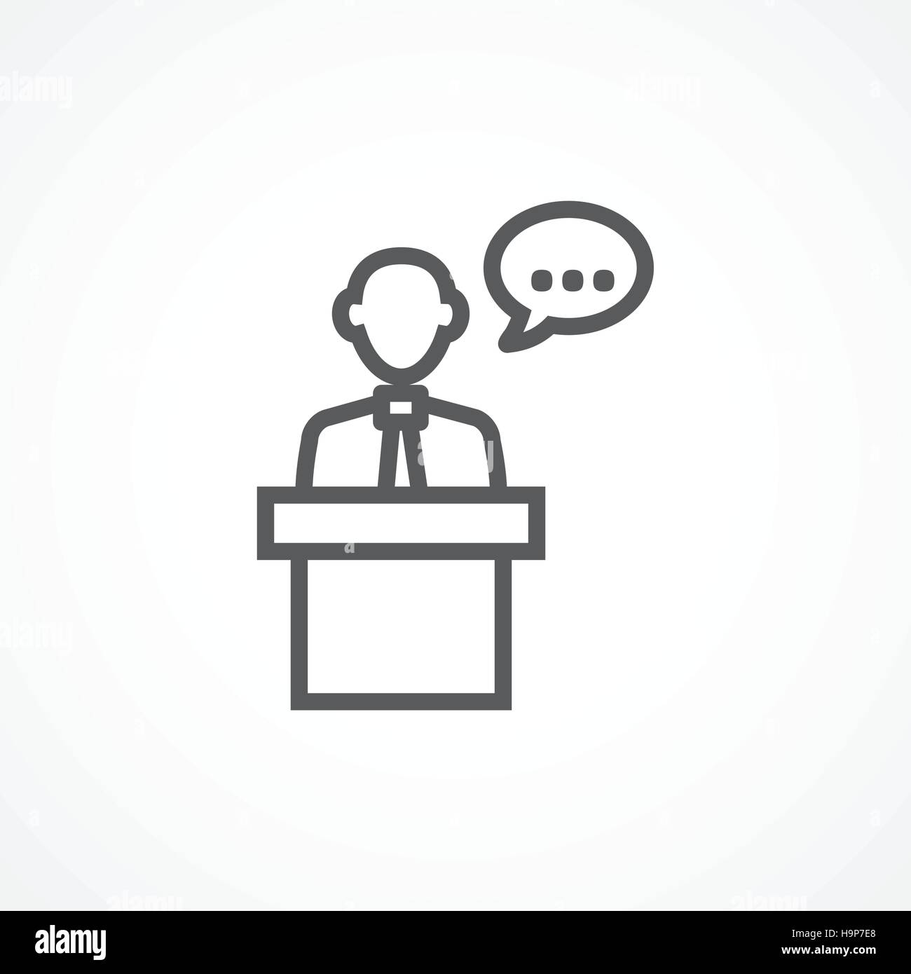 Conference icon set Stock Vector Images - Alamy