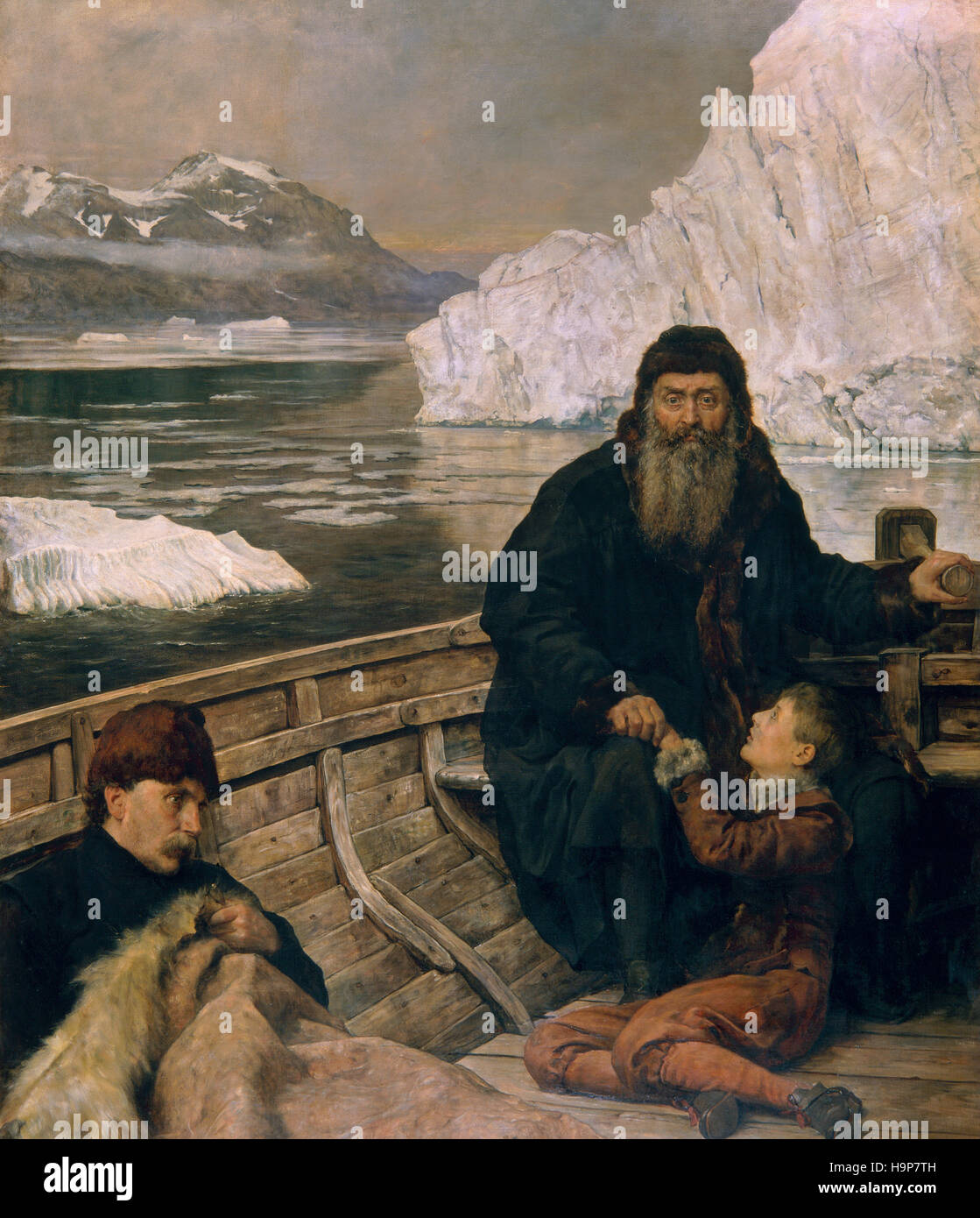 John Collier ( 1850 - 1934 ) , the last voyage of Henry Hudson with his ...