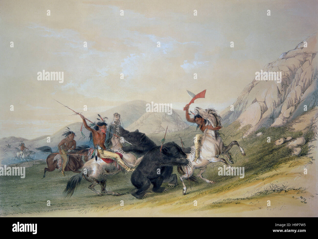 Native Americans Hunting Bear