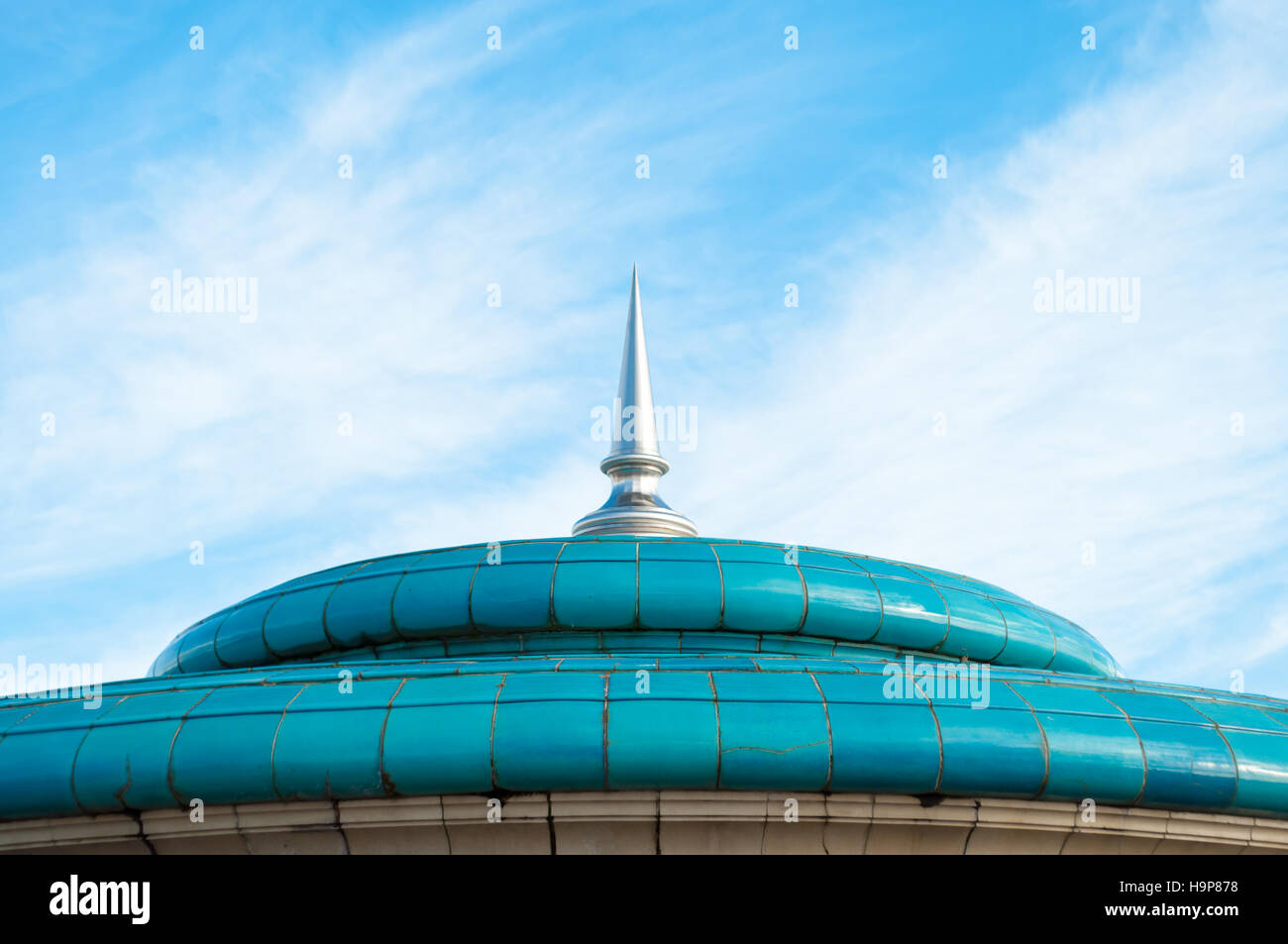 Roof and Steel Spire of Eastbourne Bandstand Stock Photo - Alamy