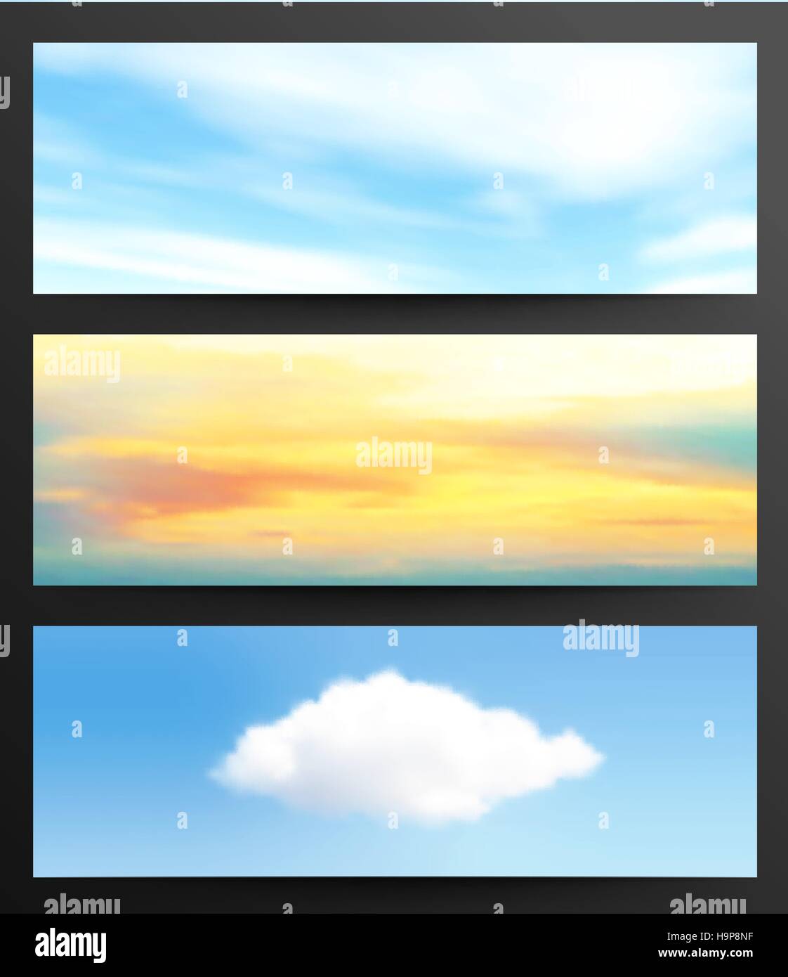 Gray sky banner hi-res stock photography and images - Alamy