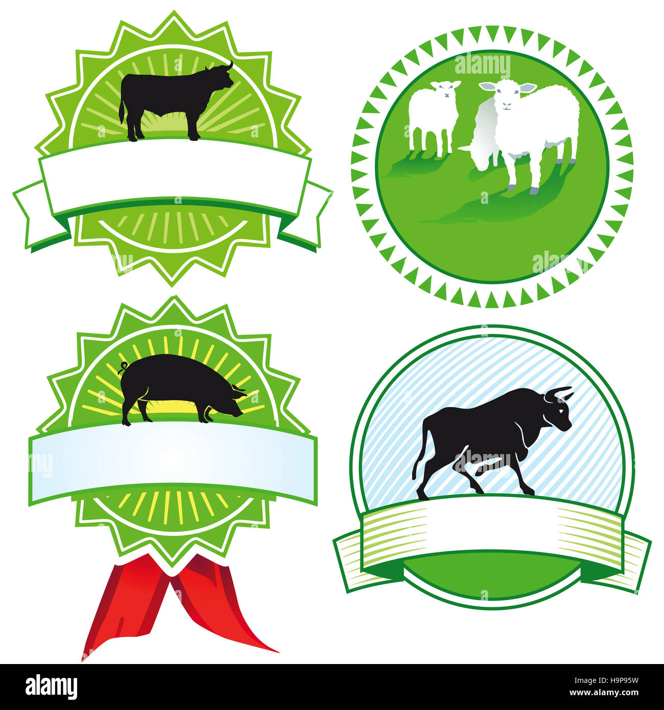 cattle breeding signs, beef, pork, sheep Stock Photo - Alamy