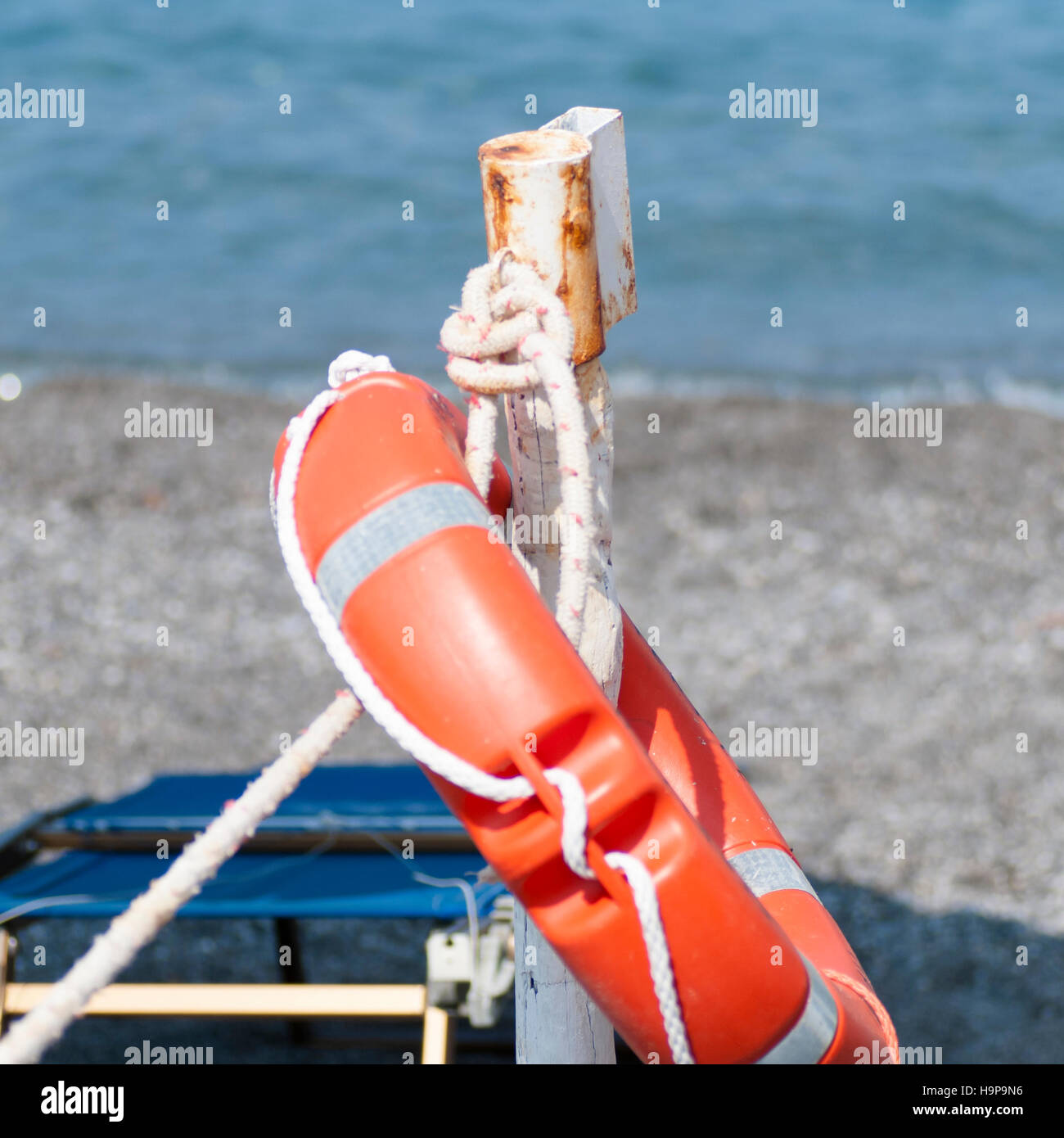 lifesaver on the beach Stock Photo - Alamy