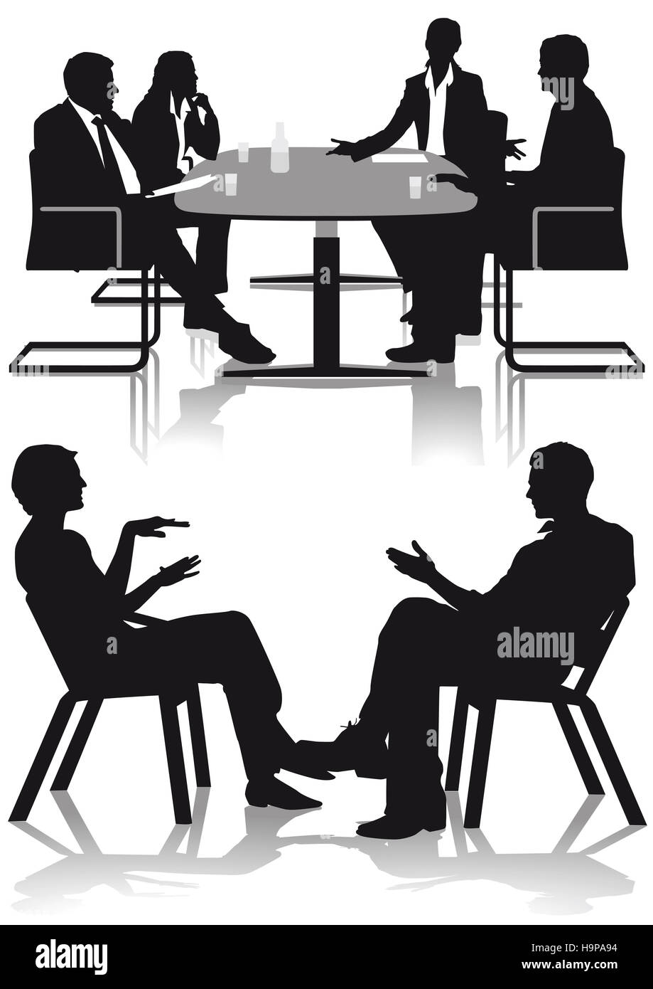 Discussion and consultation Stock Photo - Alamy