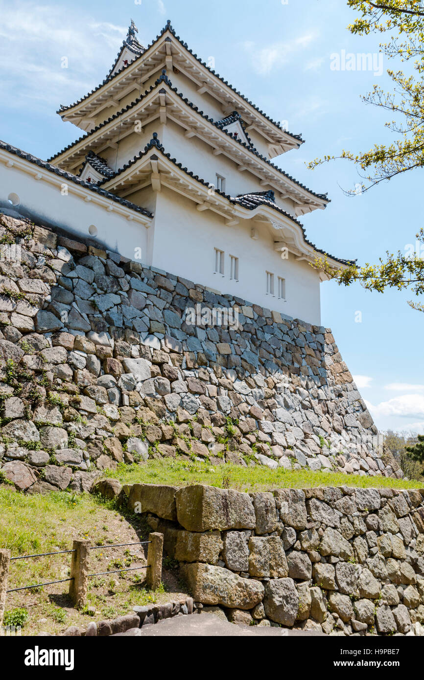 Japan, Akashi castle, AKA Kishun-jo. three-story Hitsujisaru Yagura ...