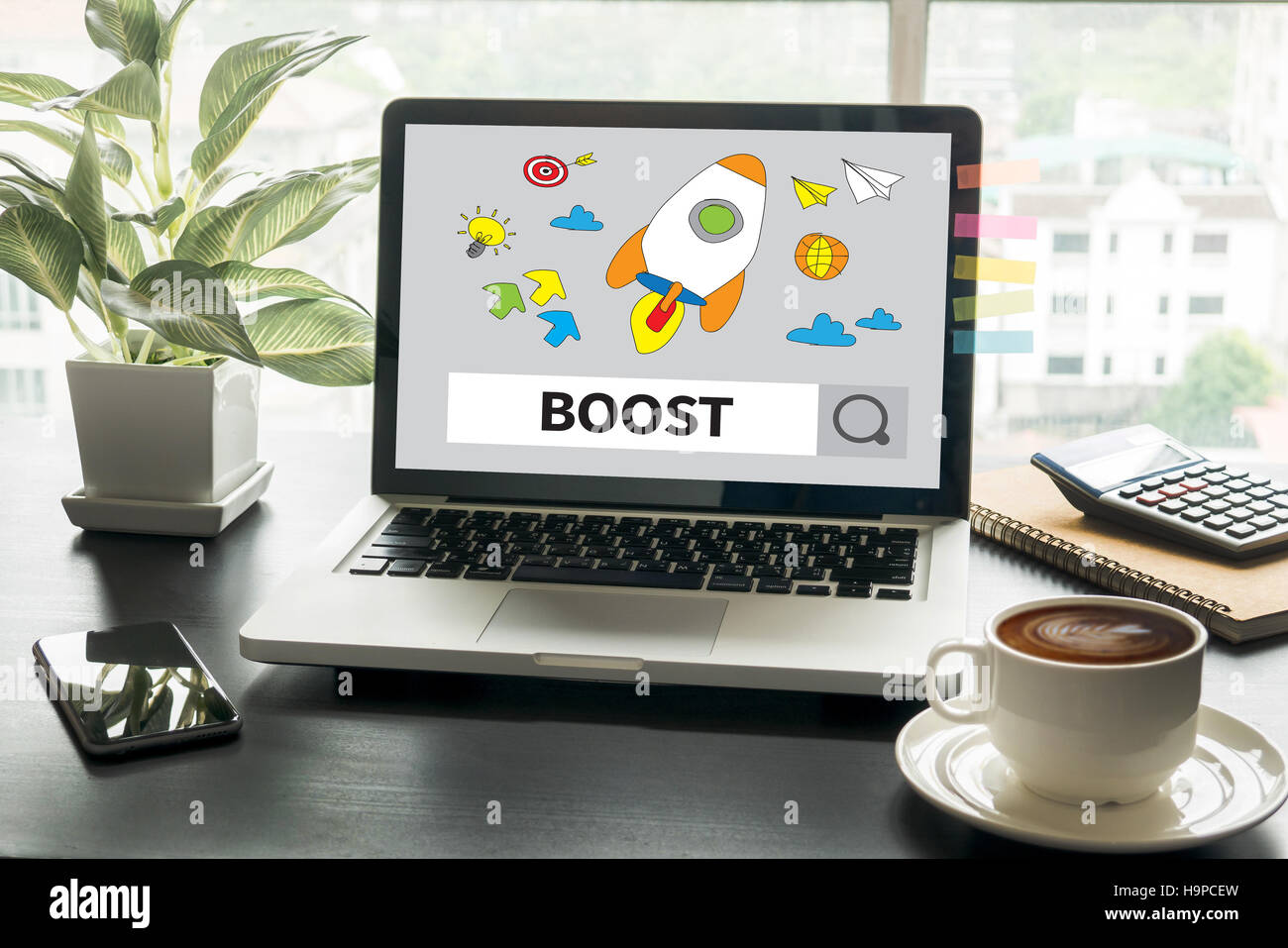 Boost vector hi-res stock photography and images - Alamy