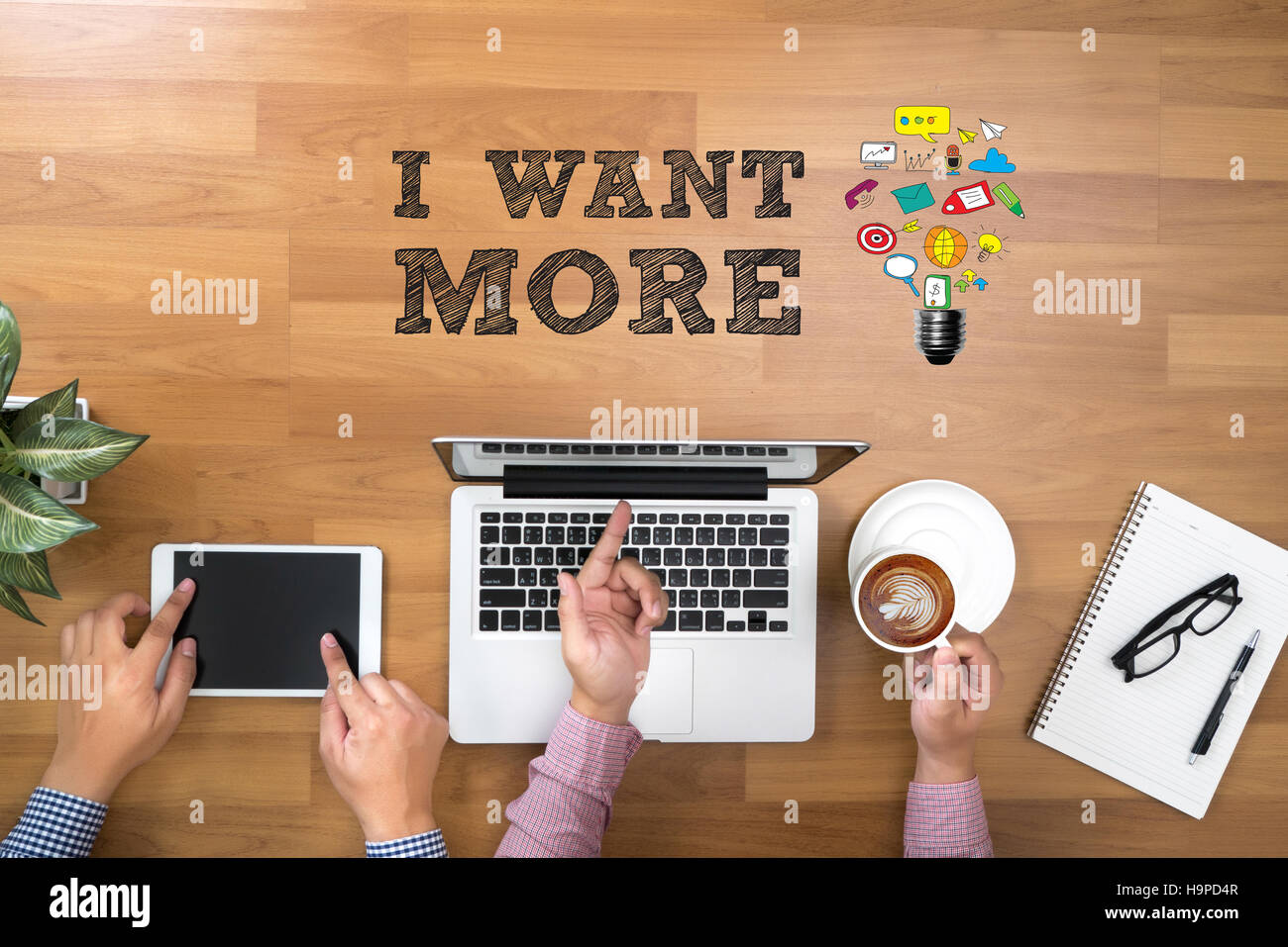 I WANT MORE Stock Photo - Alamy