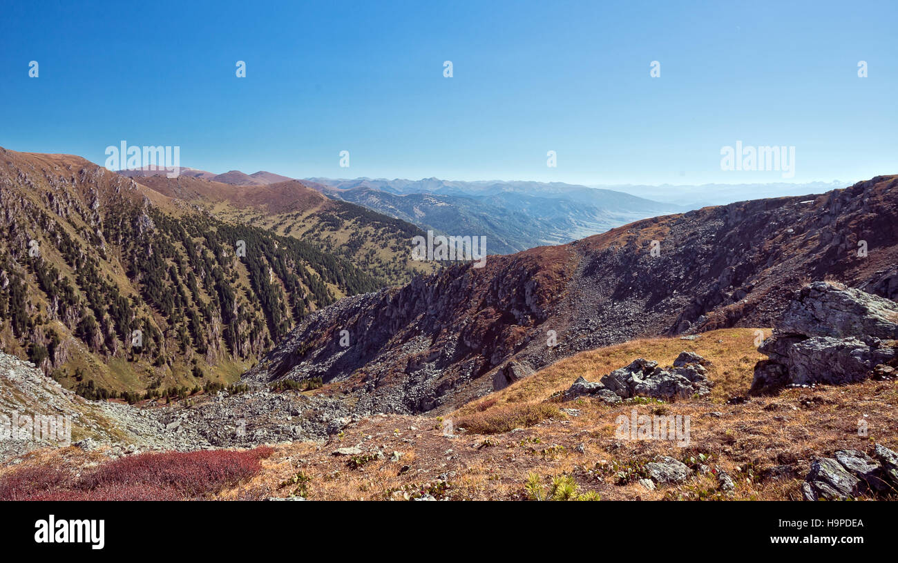 Altai valley in autumn Stock Photo - Alamy