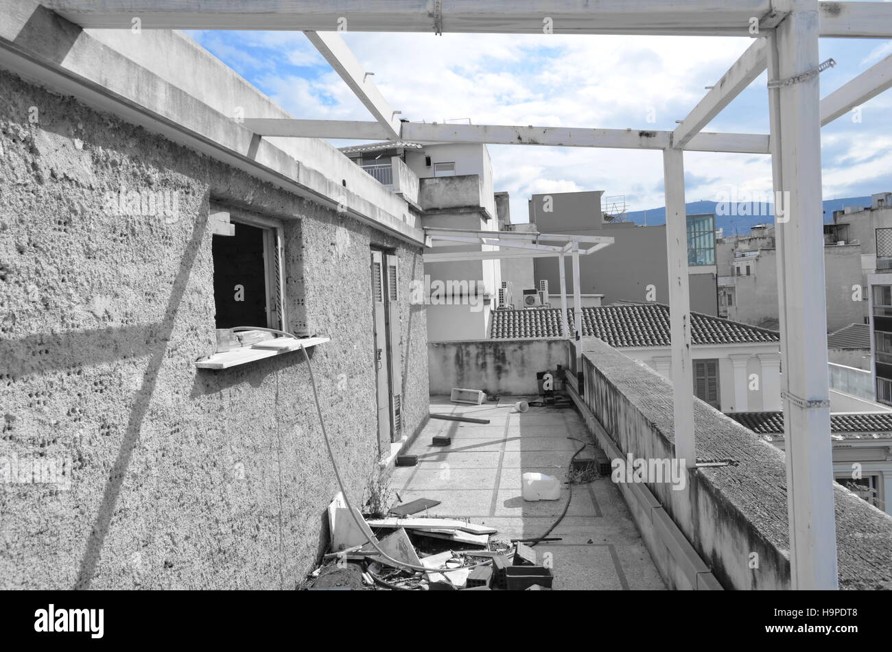 Architectural details of building structures in the city Stock Photo ...