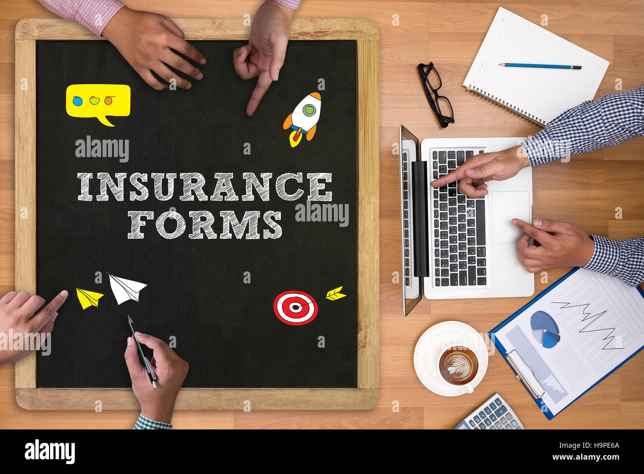 INSURANCE FORMS CONCEPT Stock Photo - Alamy