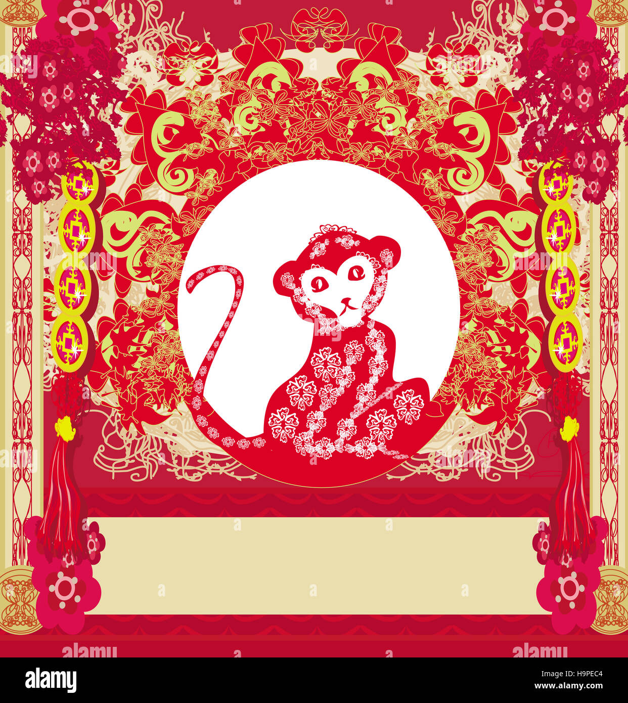Chinese zodiac signs: monkey Stock Photo - Alamy