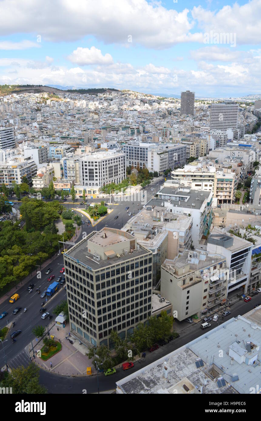 Panoramic view of the city from above Stock Photo - Alamy