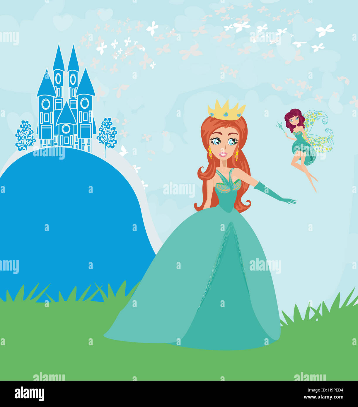 princess and fairy Stock Photo - Alamy
