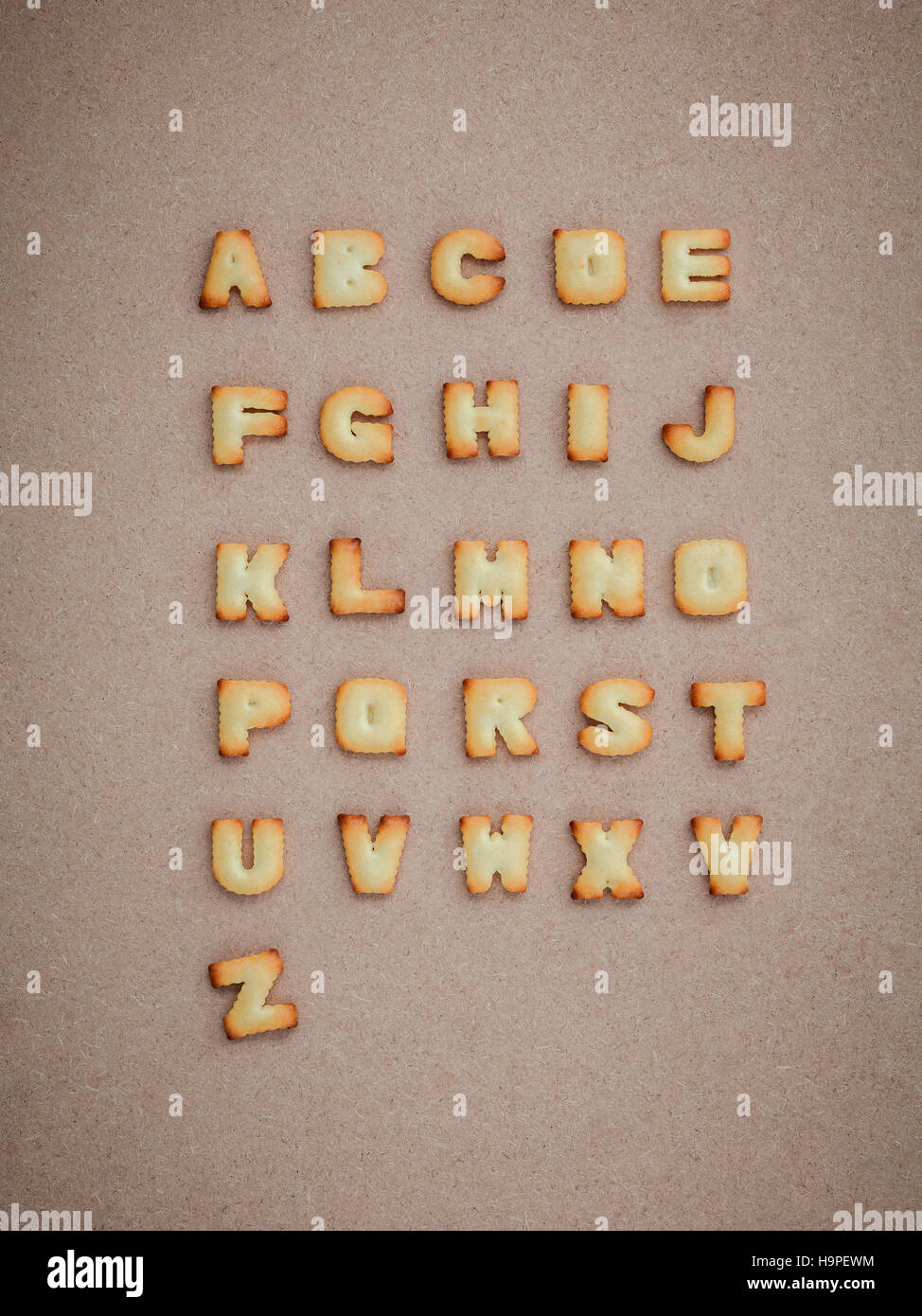 Alphabet biscuit hi-res stock photography and images - Alamy