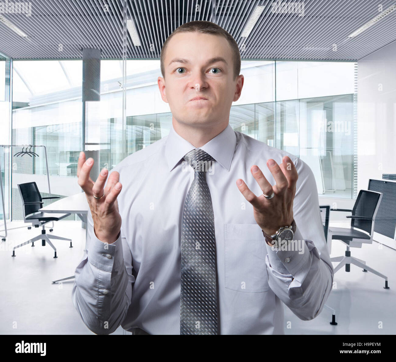 office worker gets angry Stock Photo - Alamy