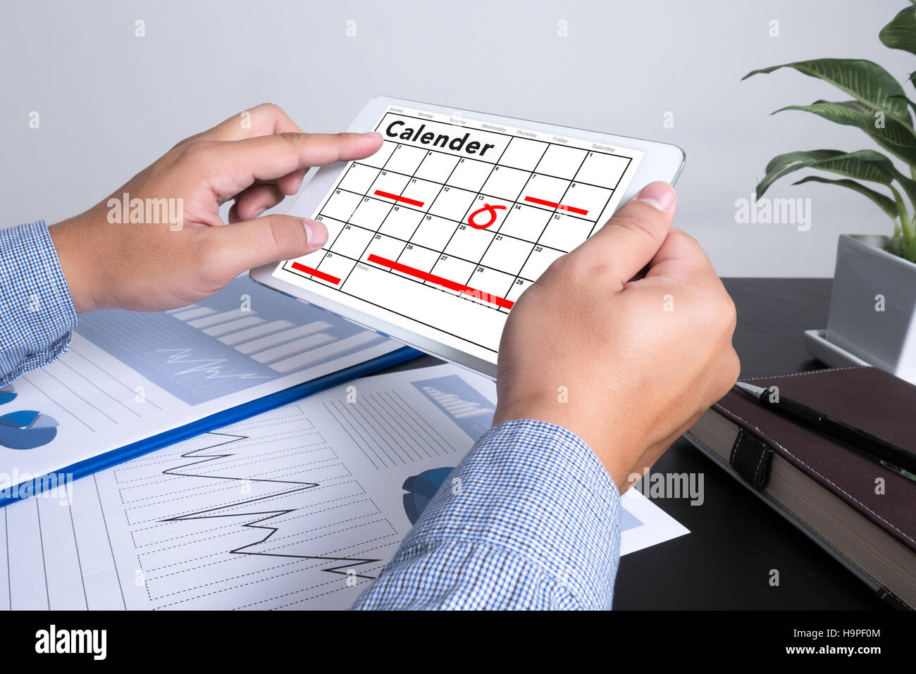 Calender Planner Organization Management Remind Concept Stock Photo - Alamy
