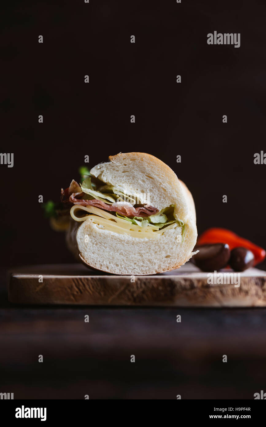 Empty sandwich sub roll hi-res stock photography and images - Alamy