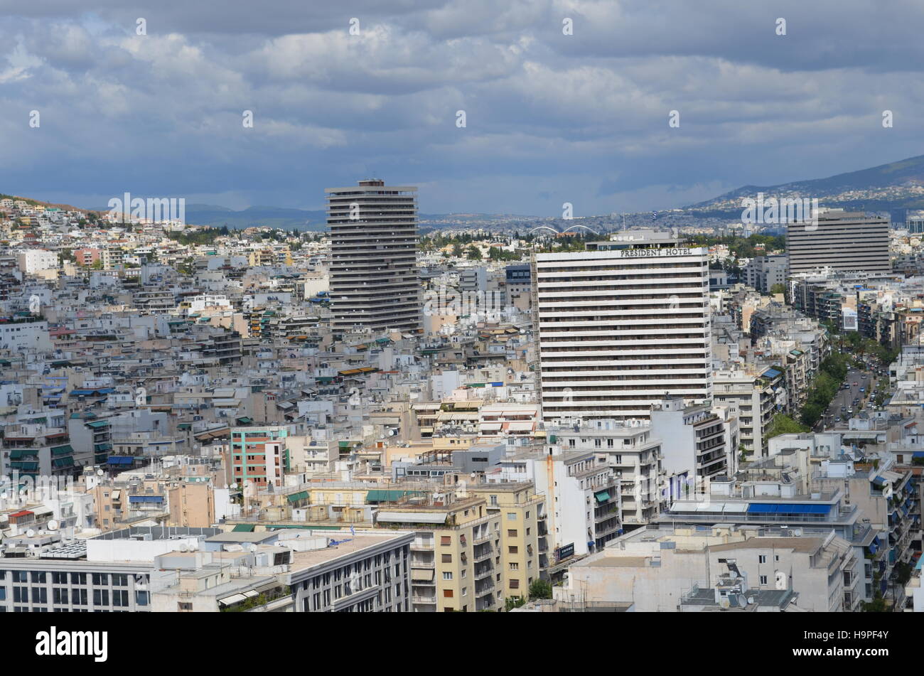Panoramic view of the city from above Stock Photo - Alamy