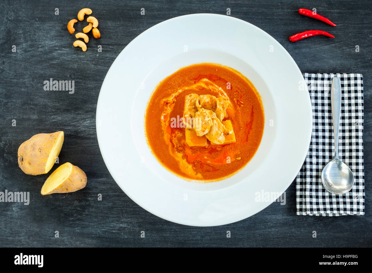 The most popular red curry .( Authentic thai food Stock Photo - Alamy