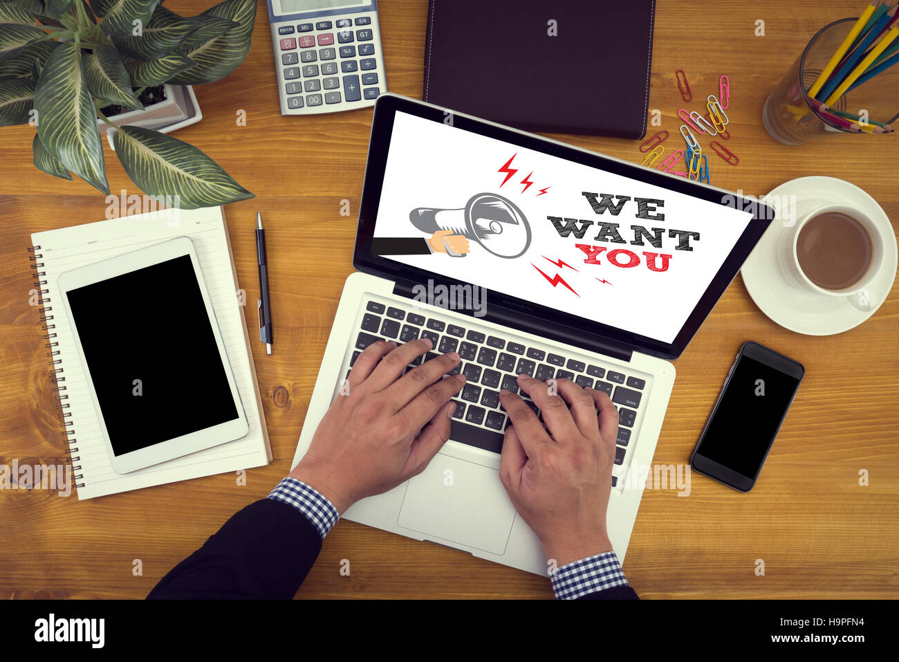 We want you Concept Stock Photo - Alamy