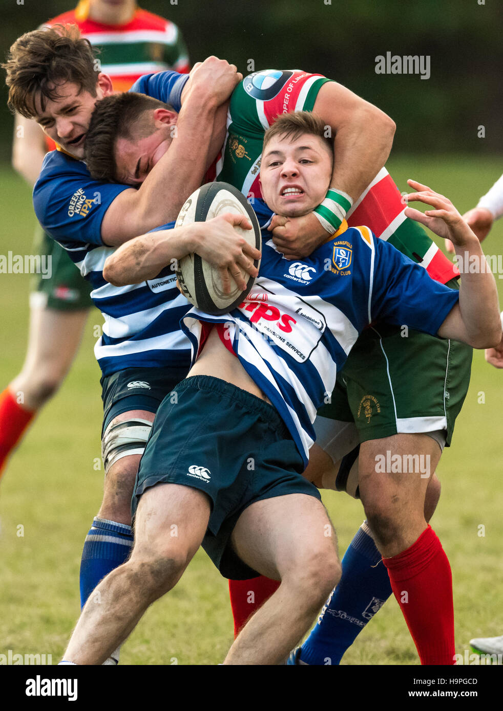 Male rugby union football player being tackled Stock Photo - Alamy Male rugby union football player being tackled Stock Photo - Alamy