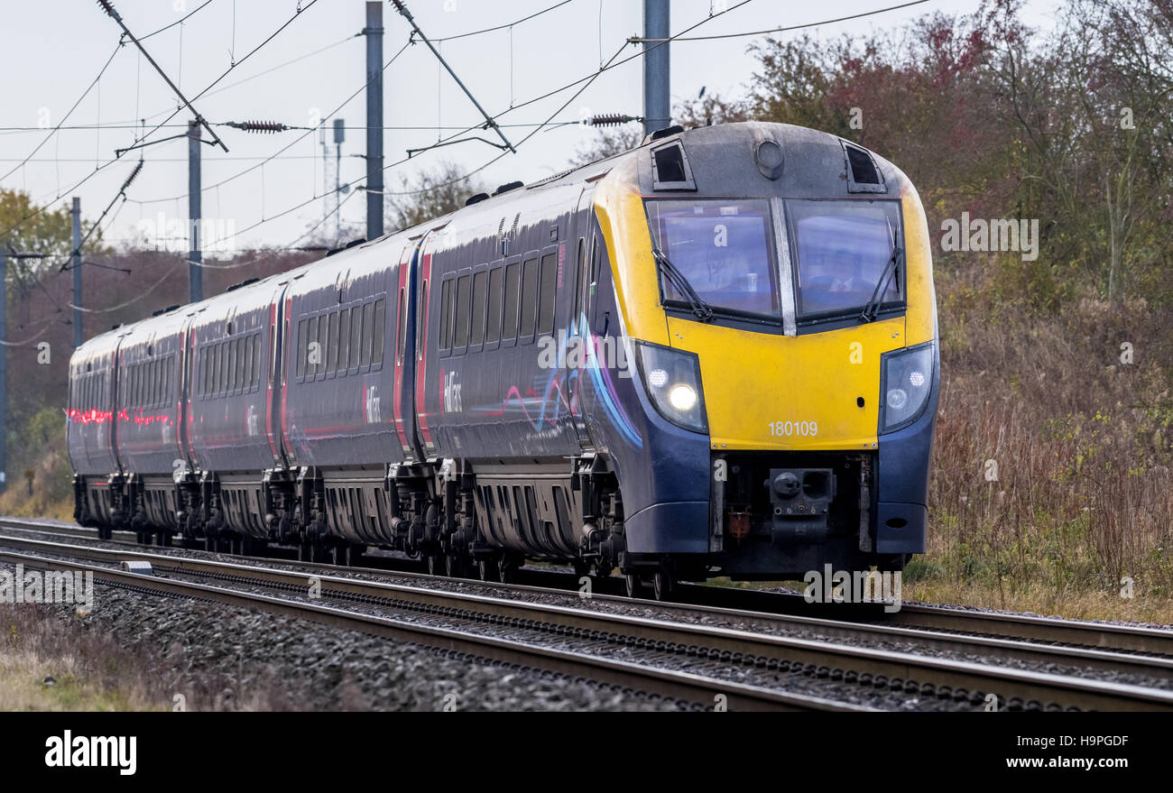 The Hull high speed train on the east coast main line Stock Photo - Alamy