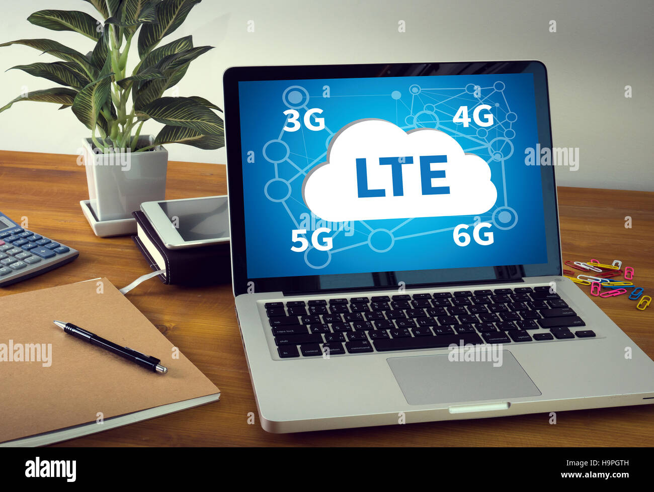 LTE CONCEPT 3g 4g 5g 6g Stock Photo - Alamy