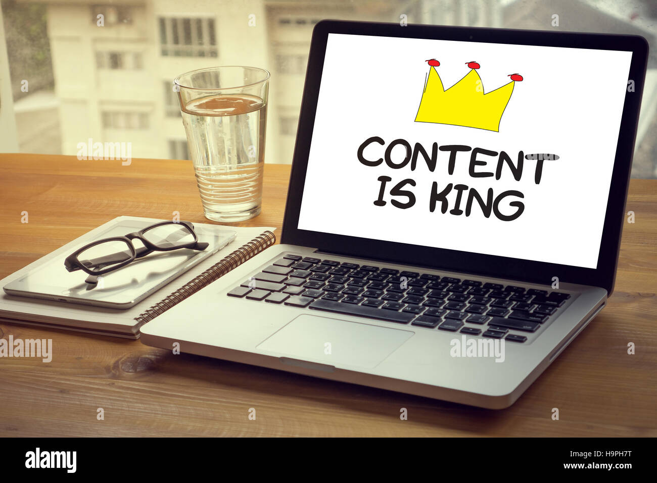 CONTENT IS KING Stock Photo - Alamy