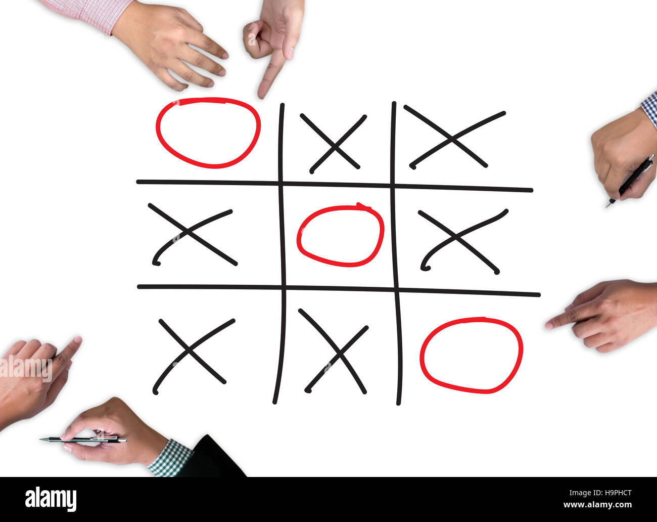 XO game of tic tac toe game close up ox (Hand drawn tic-tac-toe Stock ...