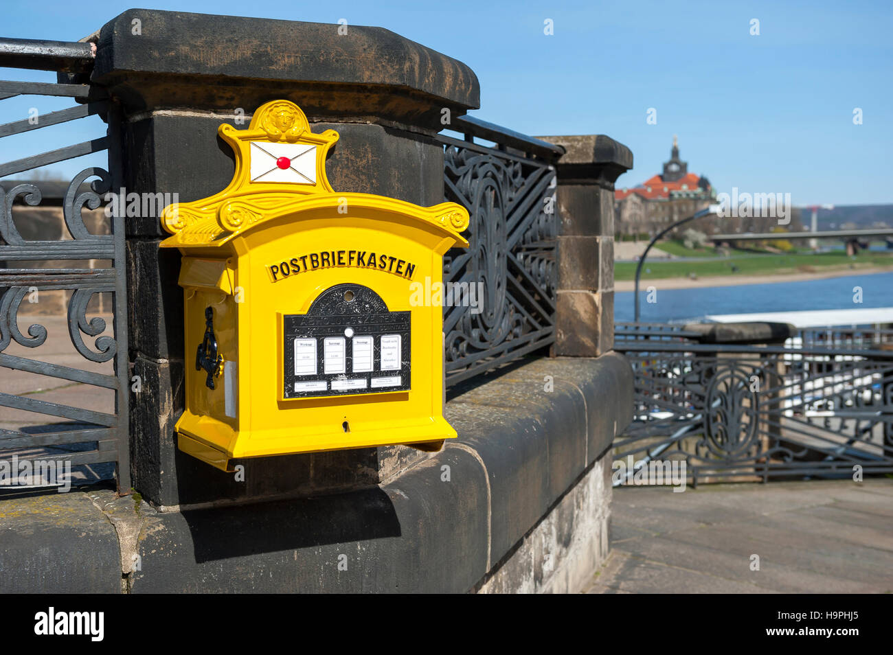 post box, Dresden, Saxony, Germany, Europe Stock Photo - Alamy