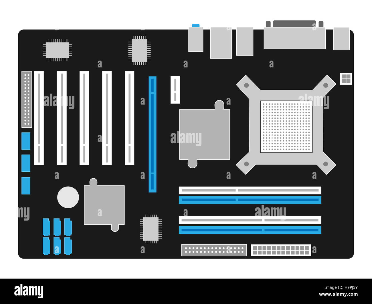 Black pcb Cut Out Stock Images & Pictures - Alamy
