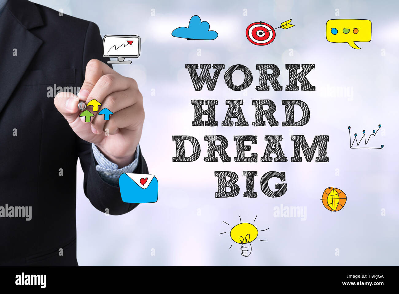 WORK HARD DREAM BIG Stock Photo - Alamy