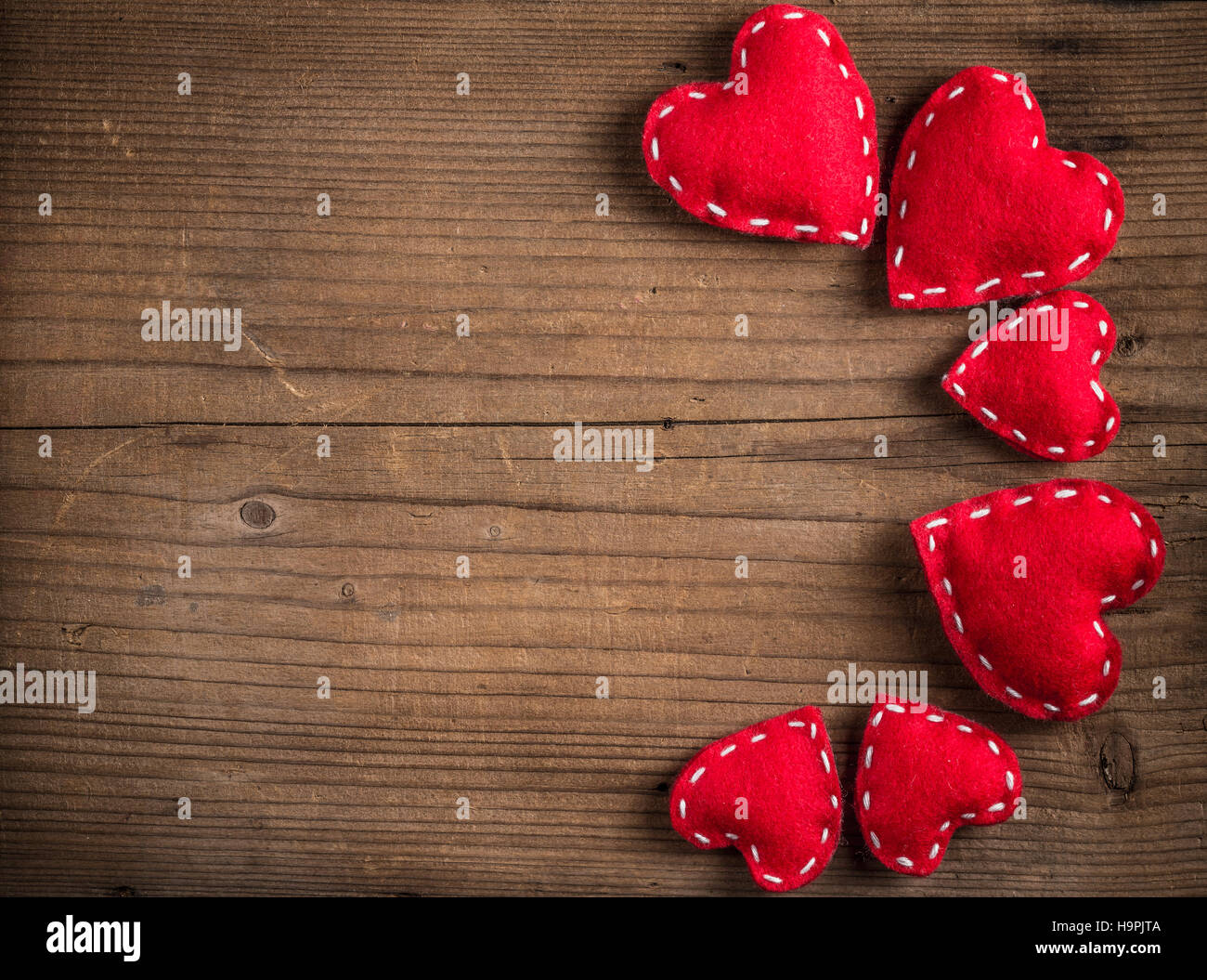 Red felt heart Stock Photo - Alamy