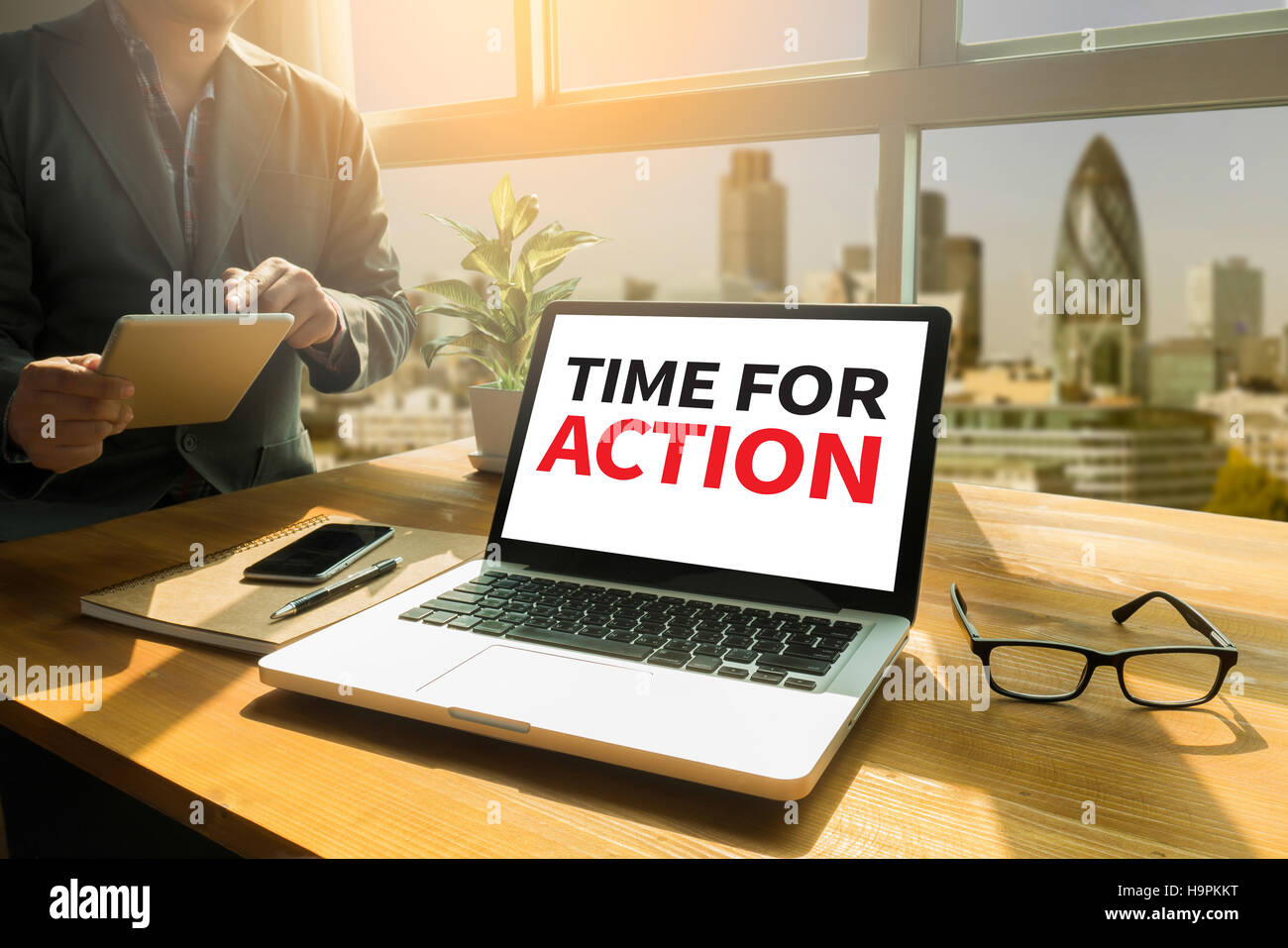 TIME FOR ACTION Stock Photo - Alamy