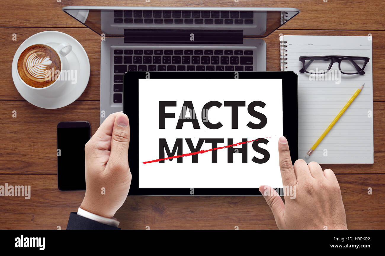 FACTS -MYTHS Stock Photo - Alamy