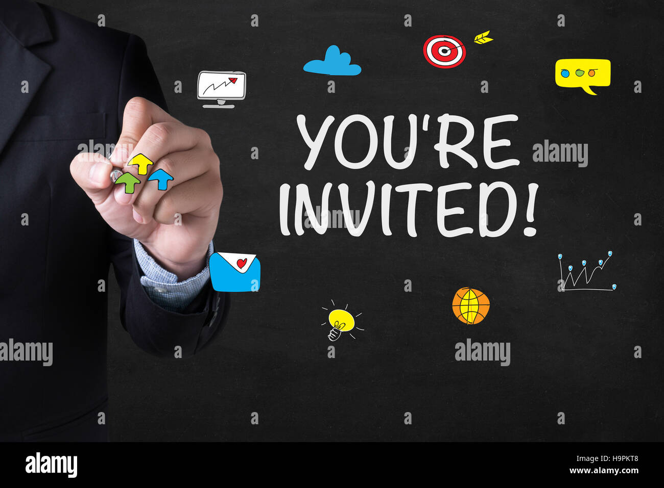 Youre invited text hi-res stock photography and images - Alamy