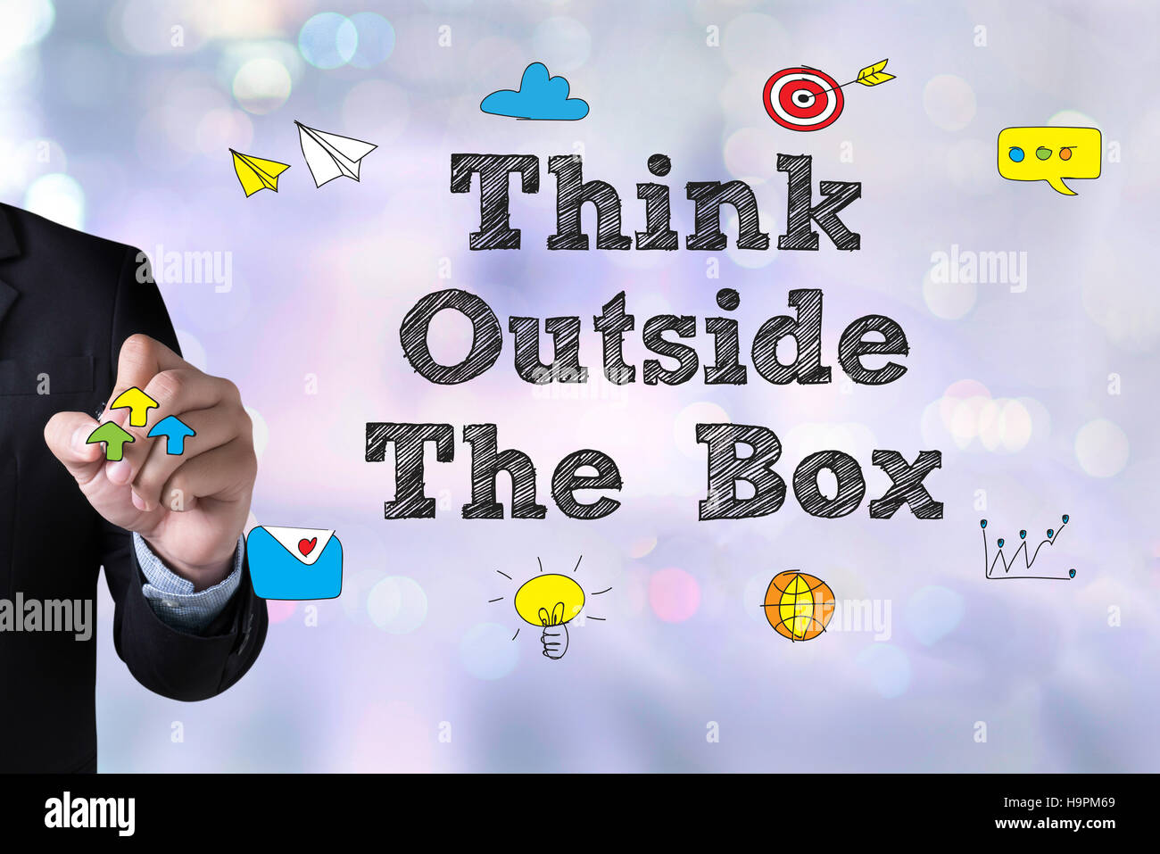 Think Outside The Box Stock Photo - Alamy