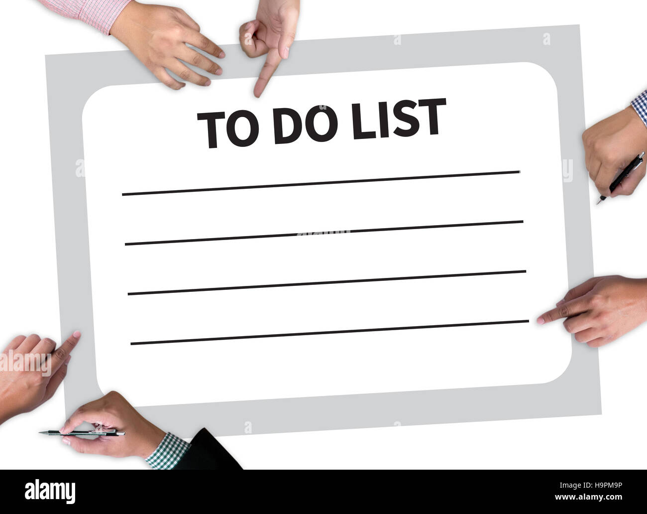 TO DO LIST Organization Management Stock Photo - Alamy
