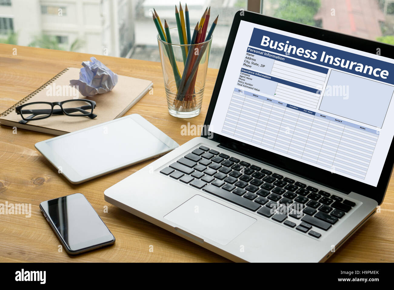 Business Insurance Management work Business Stock Photo - Alamy