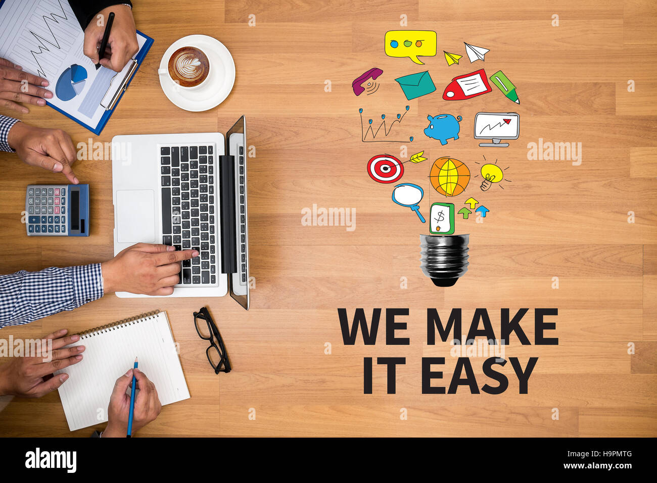 WE MAKE IT EASY Stock Photo - Alamy